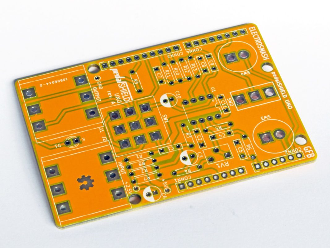 pedalSHIELD UNO – Guitar Pedal PCB – ElectroSmash Shop